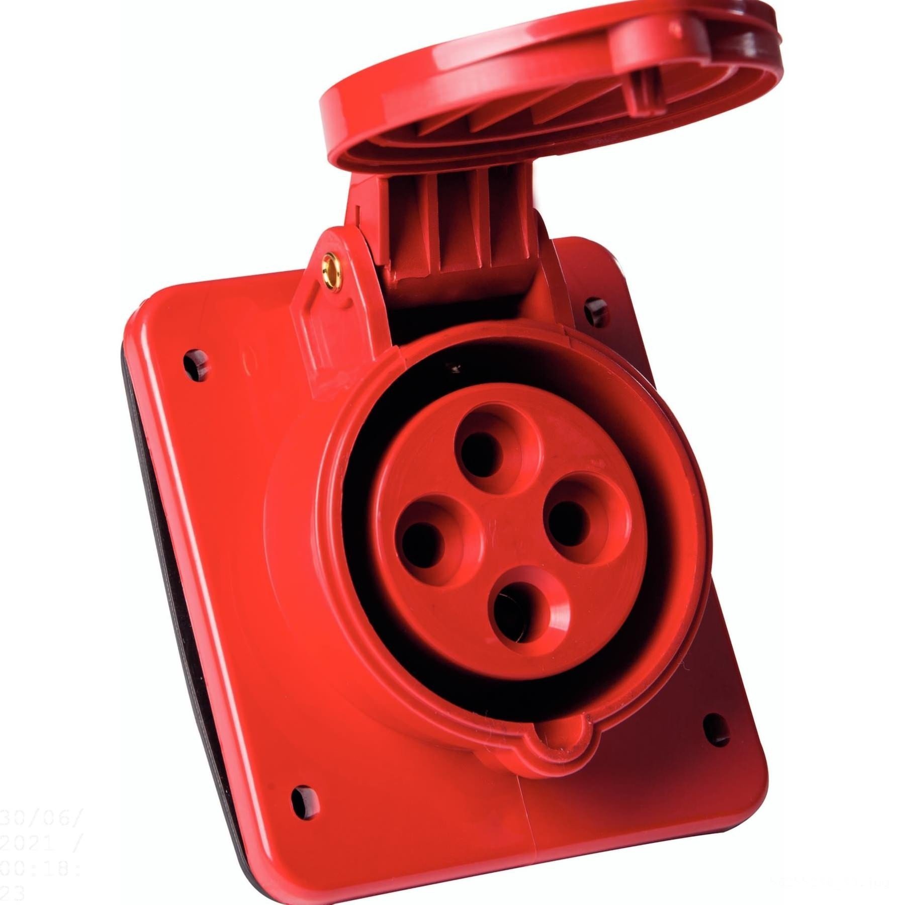 Tomada de Embutir Industrial 3P+T 32 A 380-415 Vca 6 H Tramontina ...