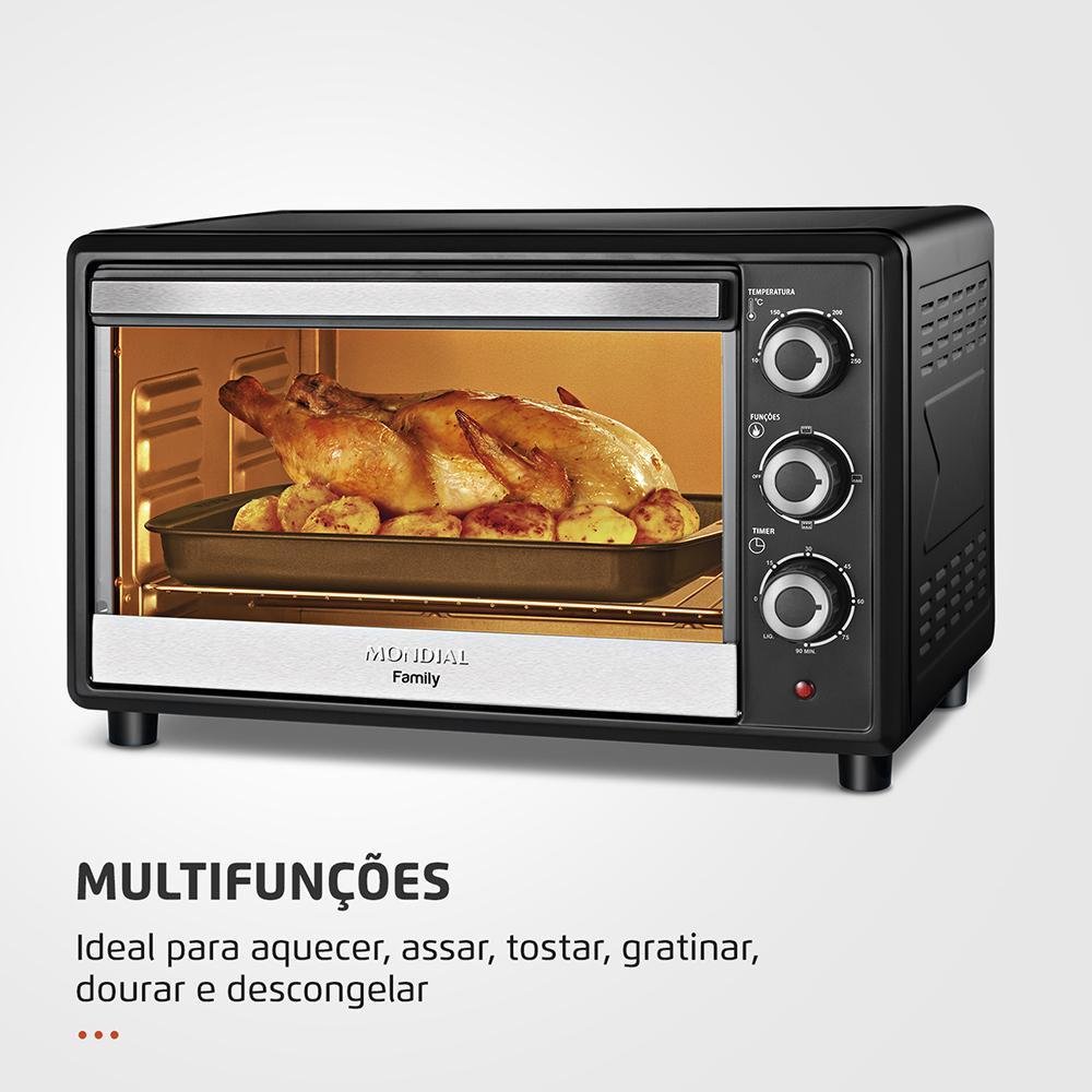 Forno Elétrico Mondial Fr-17 Grand Family Ii 36l 127v | MadeiraMadeira