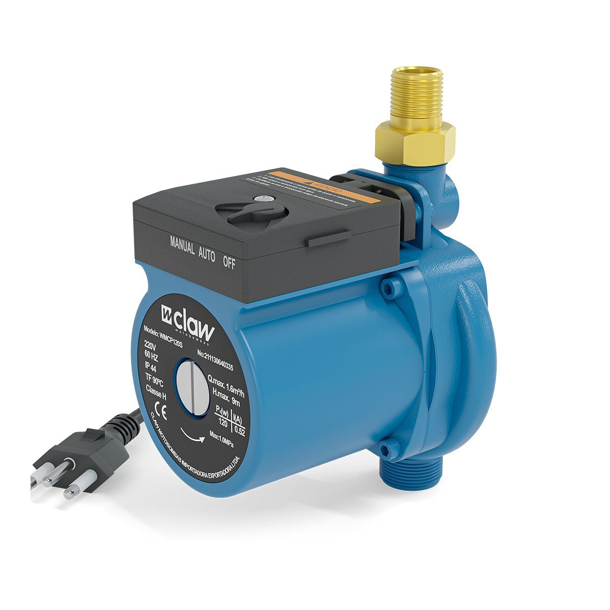 Bomba Pressurizadora Claw WMCP120S 1/6cv 220v CCBS0002 | MadeiraMadeira