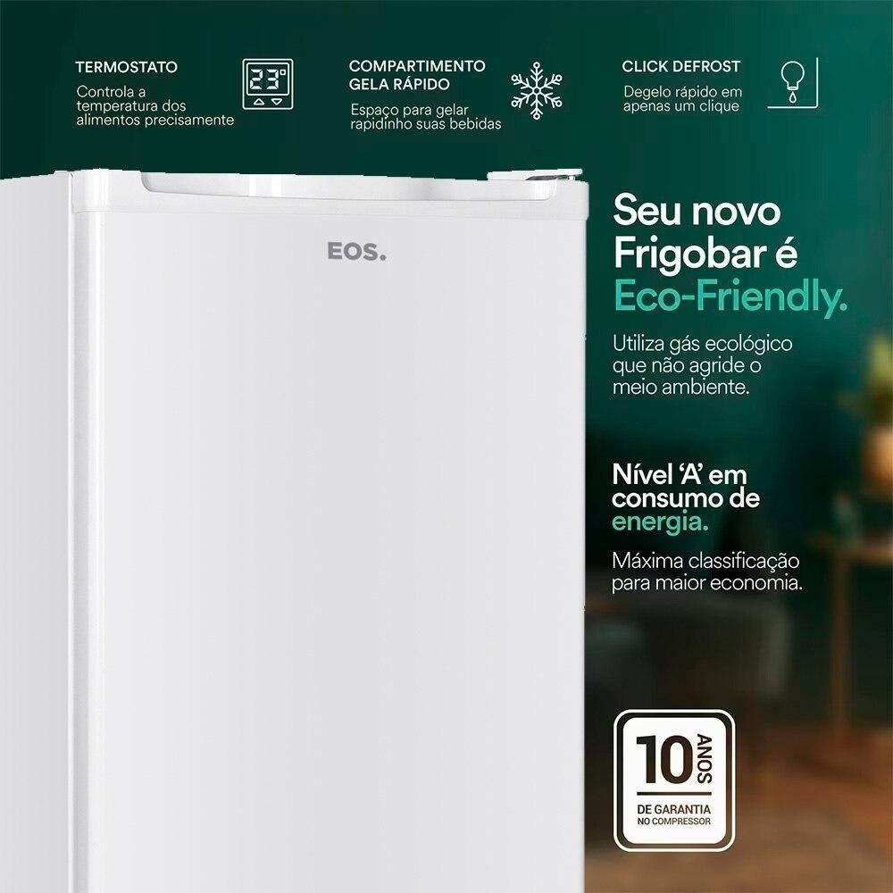Frigobar Eos 71 Litros Ice Compact Branco Efb83 220v | MadeiraMadeira