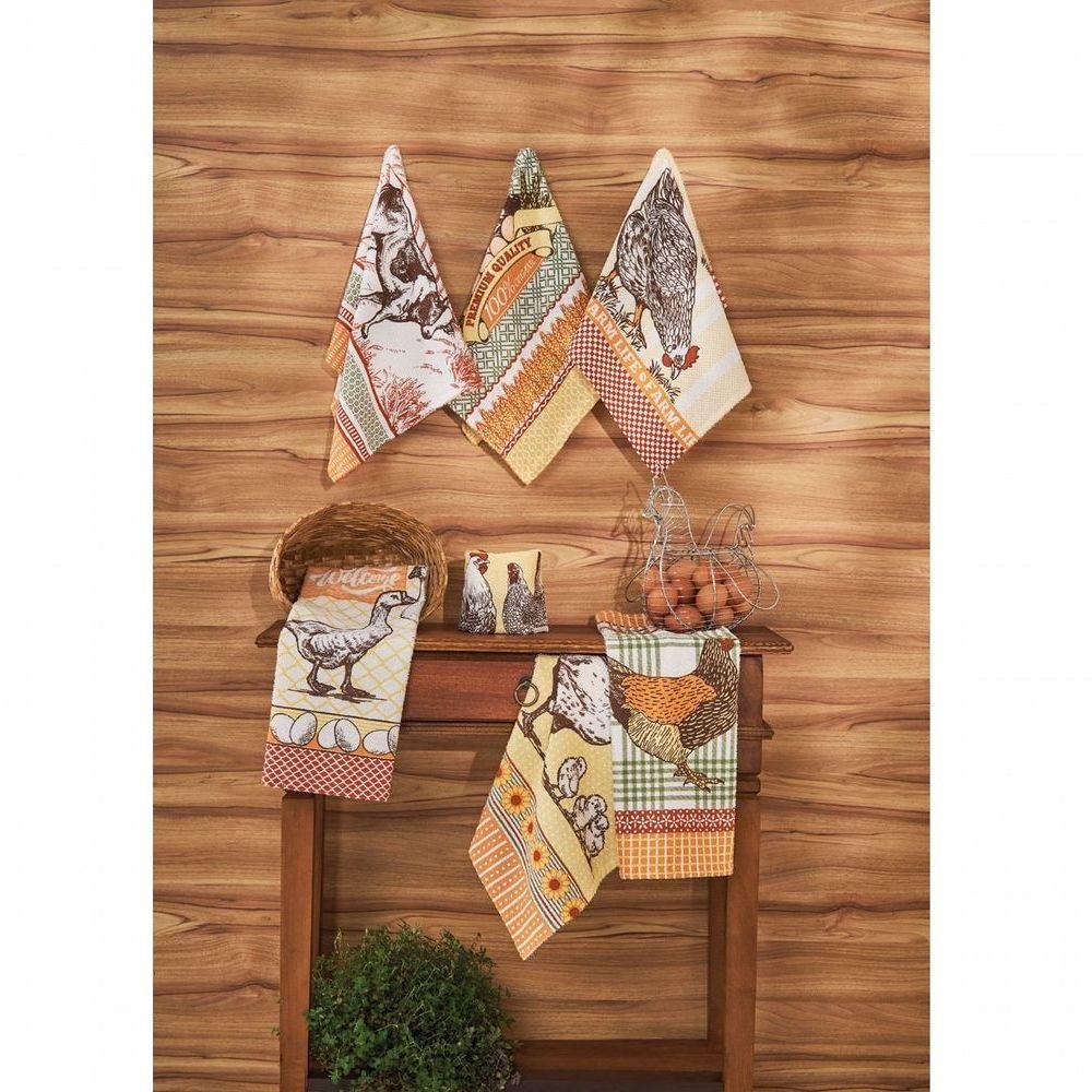 Pano de Copa Fazenda 40cm X 60cm com 6 Peças | MadeiraMadeira