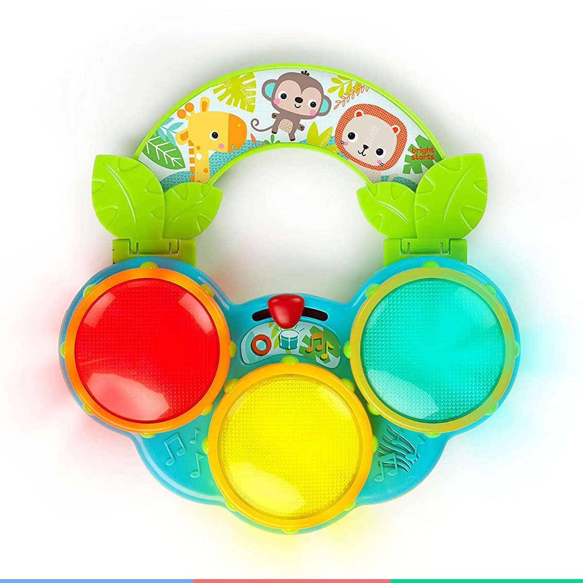 Brinquedo Infantil Bateria Musical Educativa Drum Safari Bright Starts ...