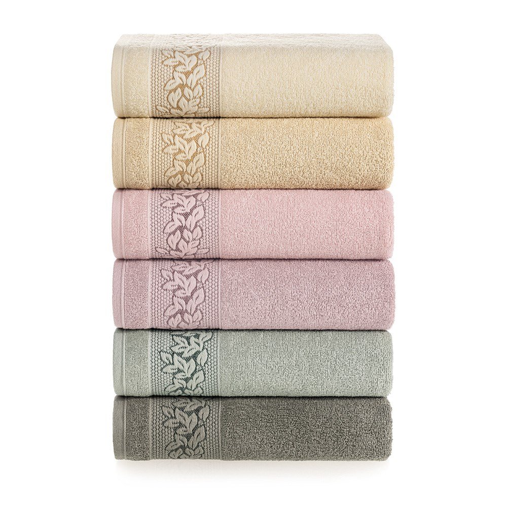 Toalha de Banho Karsten Provence 99% Algodão 70cm X 135cm - Eucalipto ...