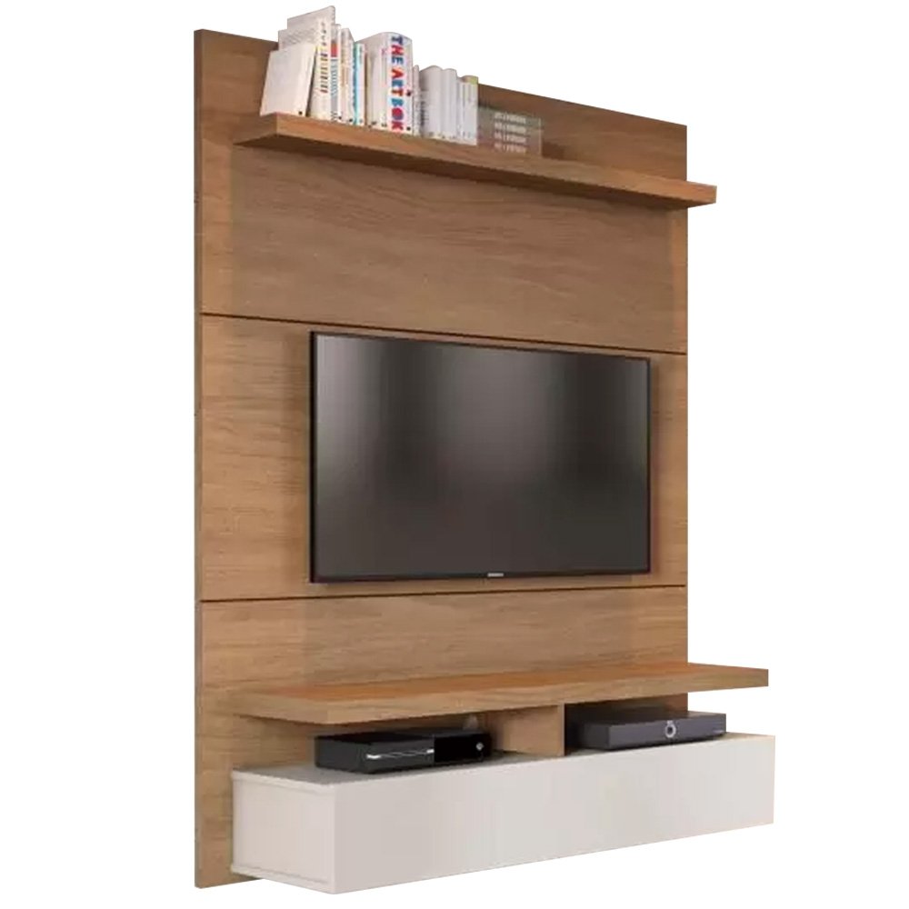 Painel Para Tv até 50" polegadas Home City 120 cm Natural/Off White ...