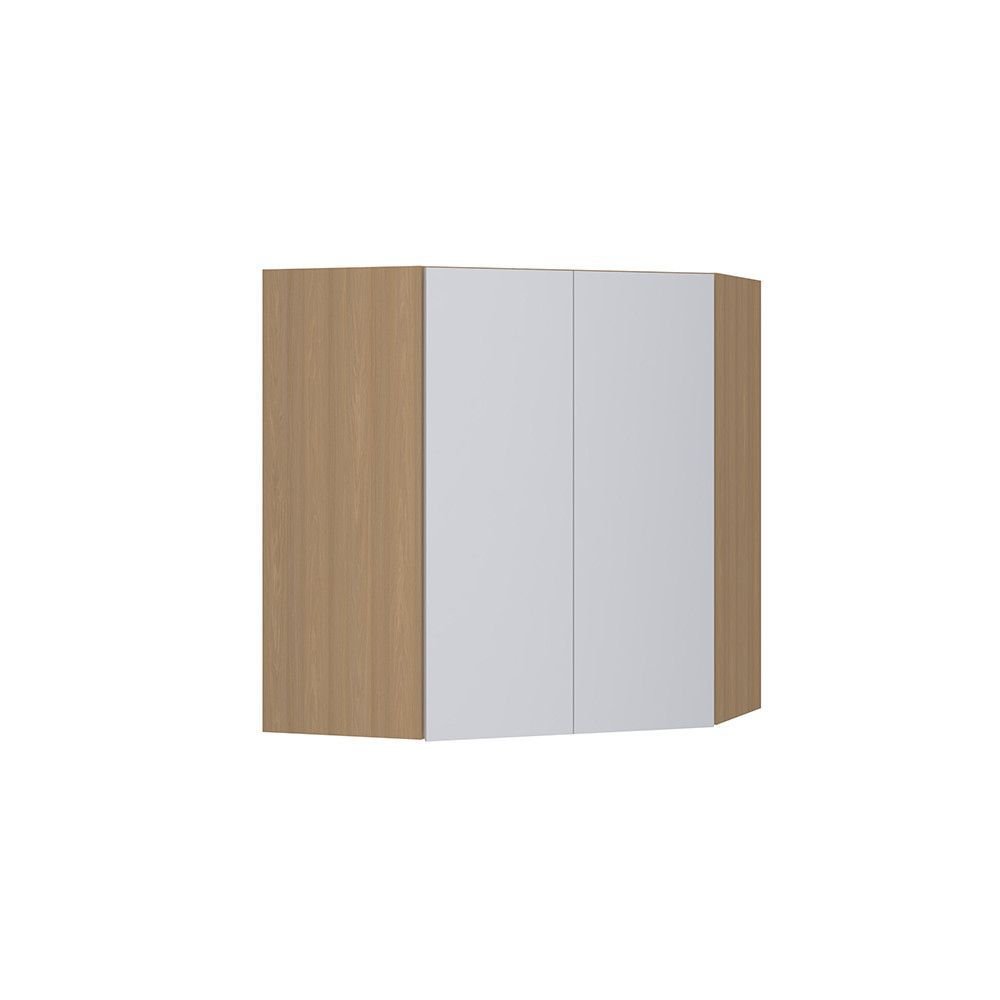 Armário Aéreo Canto Diagonal 74cm 2 Portas Slim Luciane Móveis ...