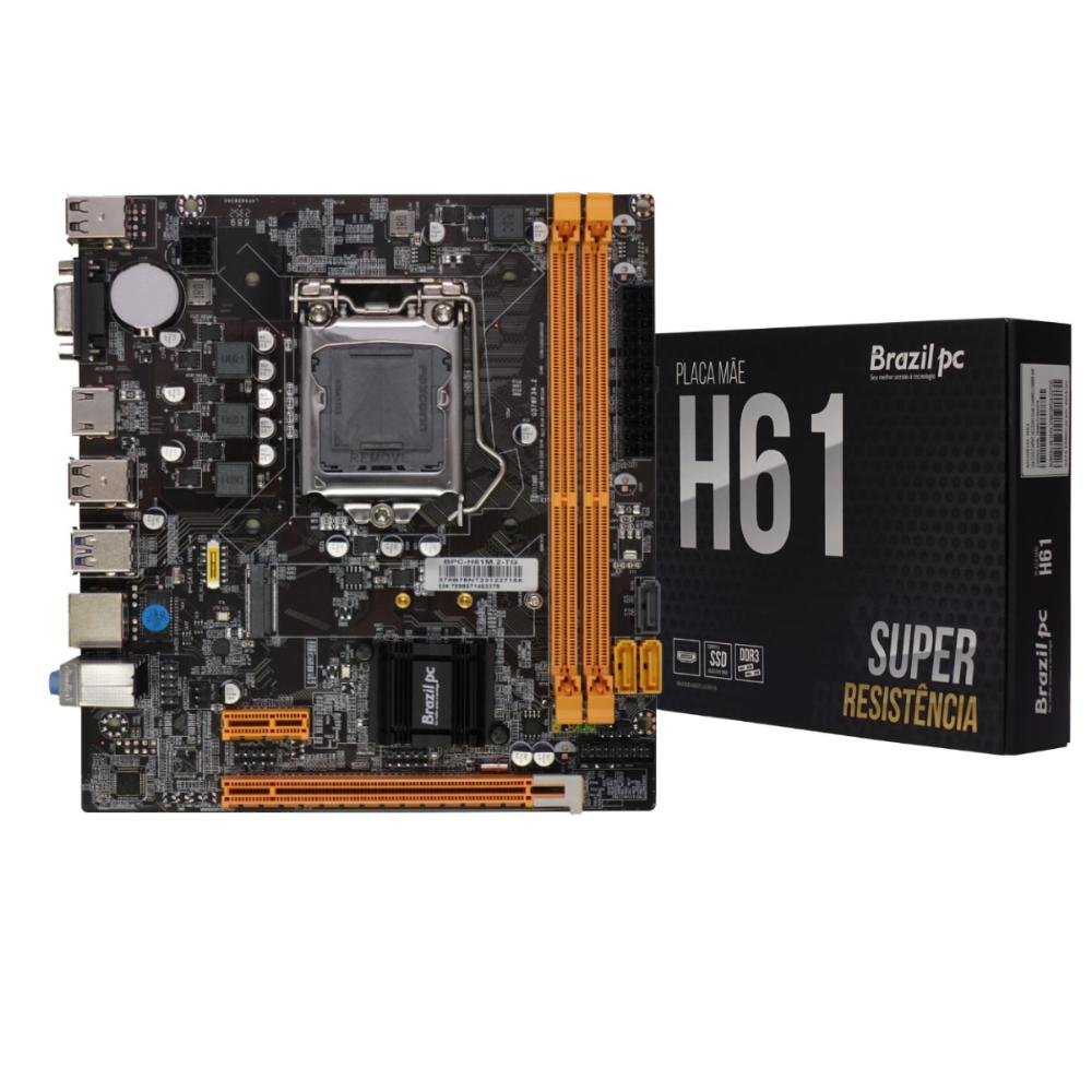Placa Mãe Brazilpc Bpc-h61m.2-tg - Lga 1155 Ddr3 Chipset Intel H61 - M ...