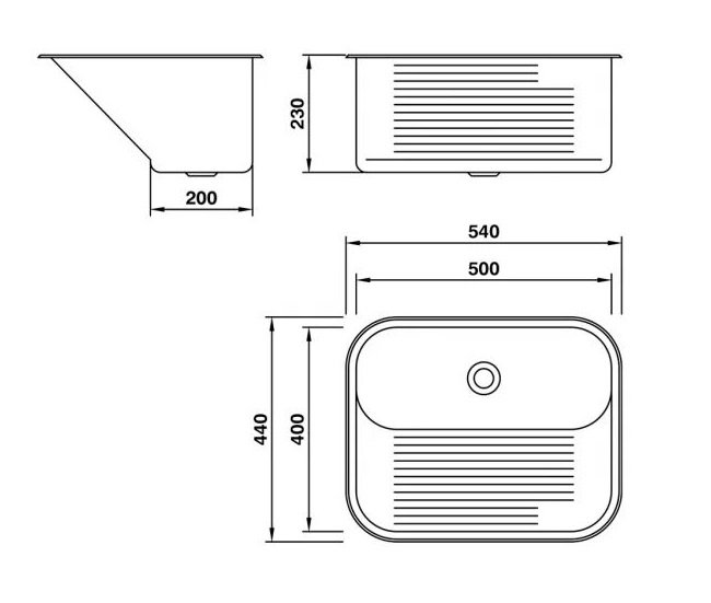 Tanque Inox Monobloco Polido 50x40 Com Valvula 3.1/2 Ct-50 1281304 ...