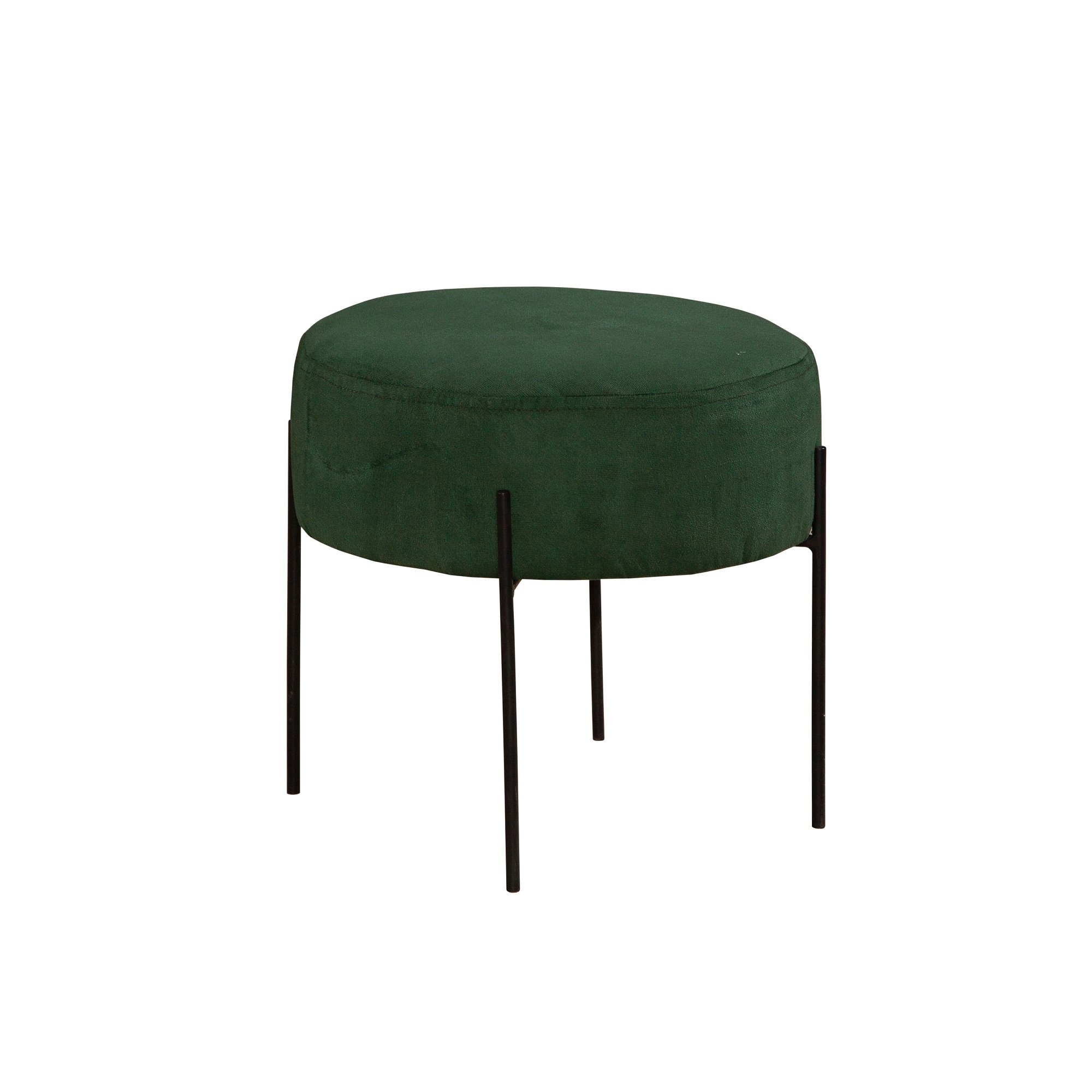 Puff Ouro Redondo Estilo Industrial | MadeiraMadeira