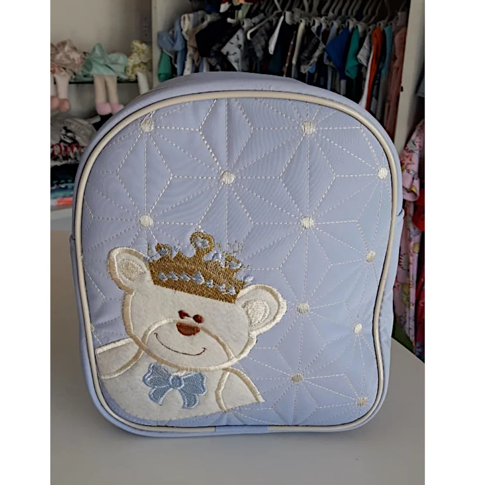 Kit Bolsa Maternidade Menino Menina Unissex Mala Bebe Luxo Cor:Azul ...