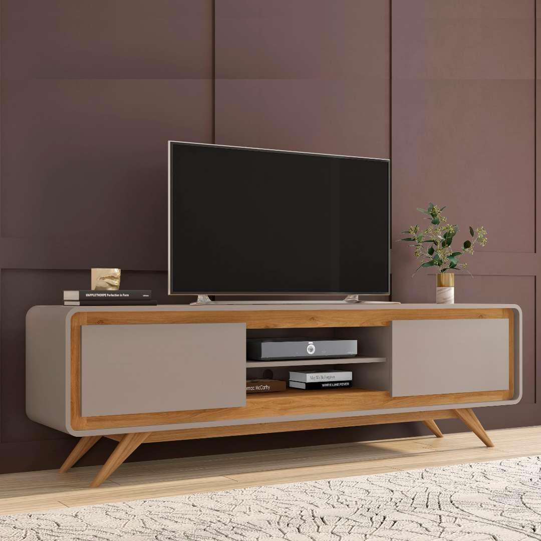 Rack para Tv Sala Channel com 2,20 de Largura - Gianduia | MadeiraMadeira