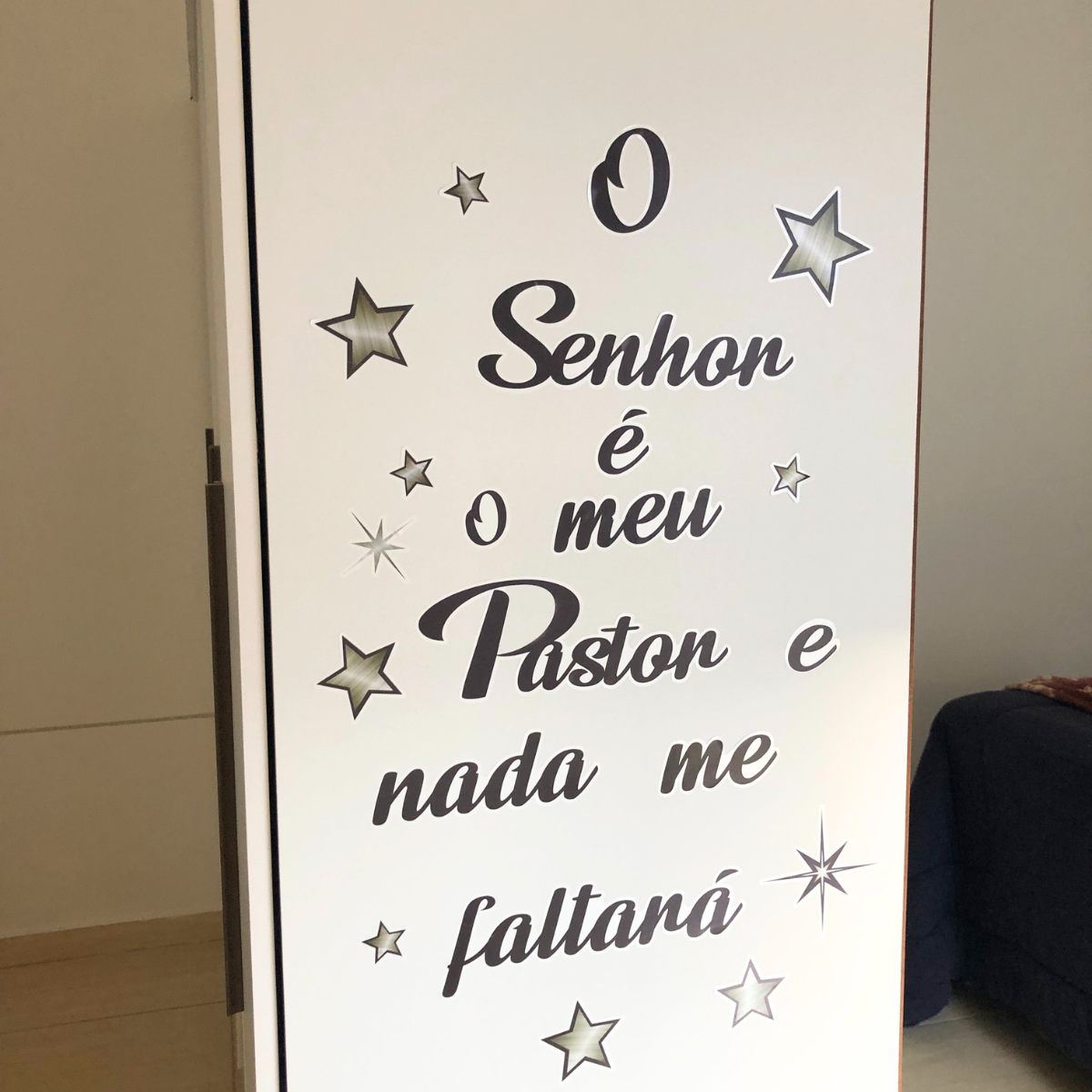 Adesivo Decorativo Evangélico Salmo 23 o Senhor É Meu Pastor e Nada Me ...