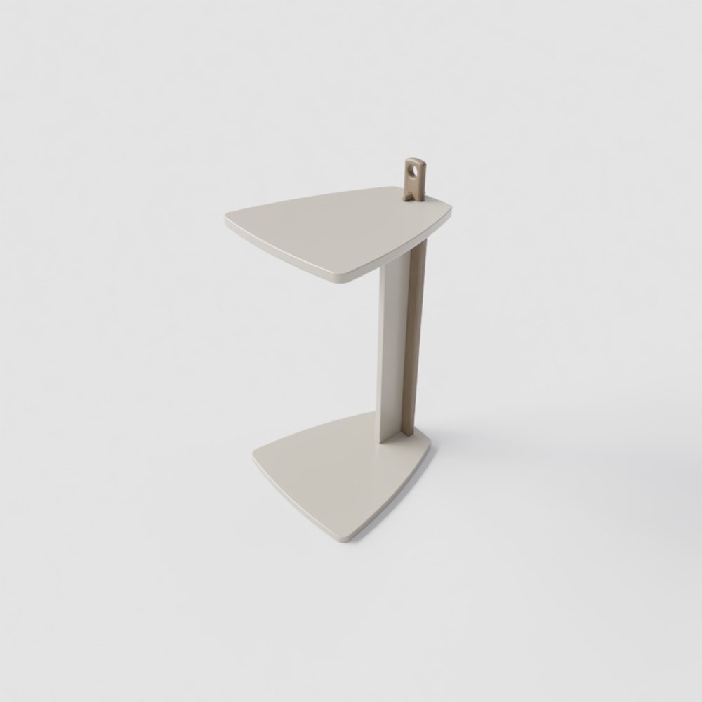 Mesa Lateral Retangular Avozzani 1255BPN Tampo de Madeira Nude SE ...