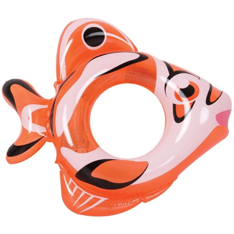 Boia Inflavel Fish Ring Redonda 79cm. 3-5Ano Jilong | MadeiraMadeira