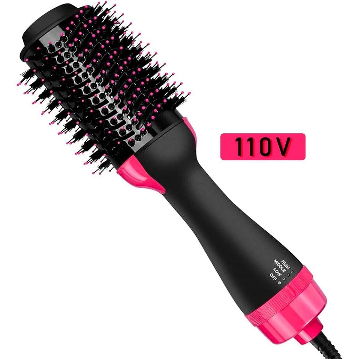 Escova Secadora Seca Alisa e Modela Cabelo 110v | MadeiraMadeira