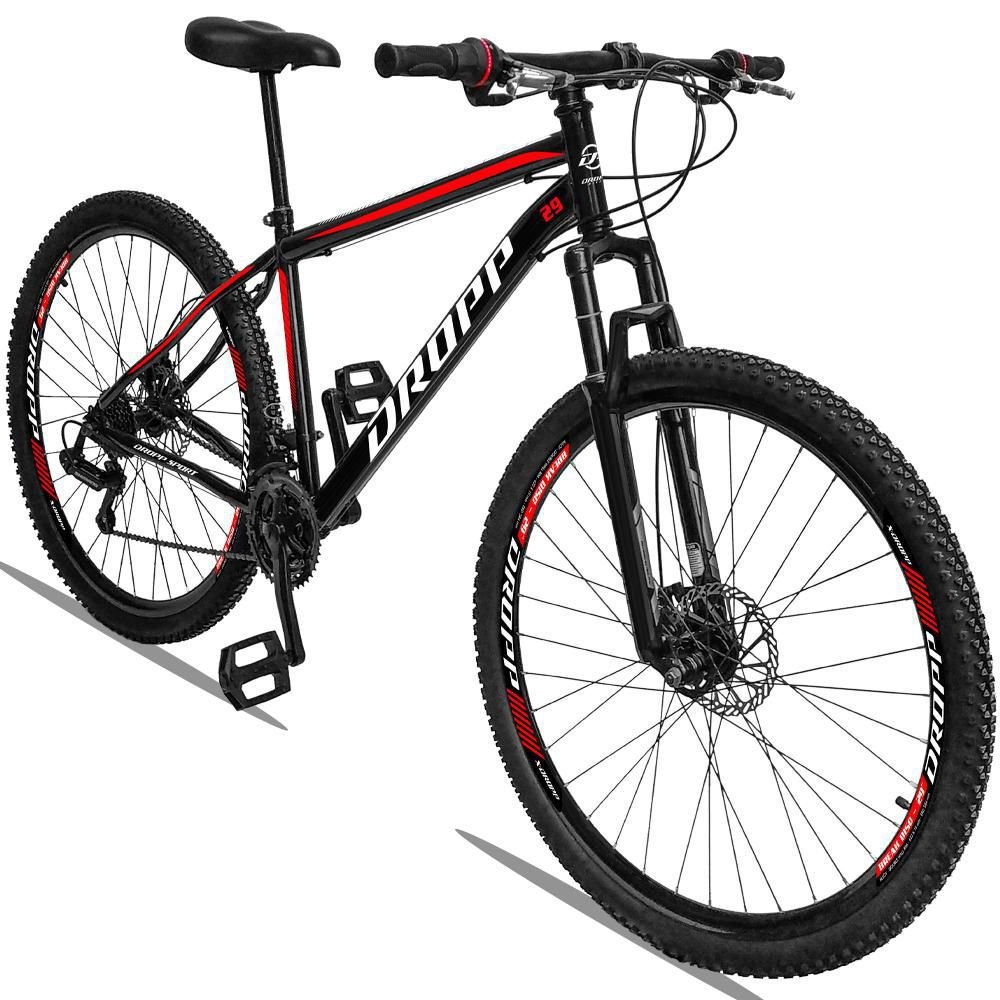 Bicicleta Aro 29 Dropp Sport Aço Suspensão Dianteira 21 Marchas Freio a ... Bicicleta Aro 29 Dropp Sport Aço Suspensão Dianteira 21 Marchas Freio a ...