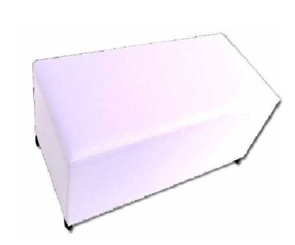 Puff Pufes Pufs Retangular 88x41cm Courino | MadeiraMadeira