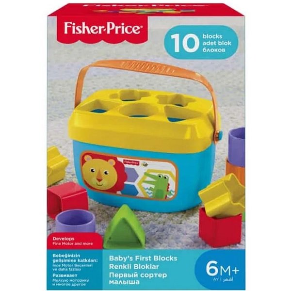 Fisher Price os Primeiros Blocos do Bebe 10 Peças Mattel FFC84 ...