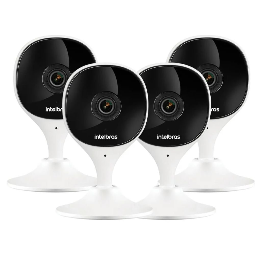 4 Câmeras Wifi IMX C Intelbras Full HD Mibo Branca IMX C MIBO ...