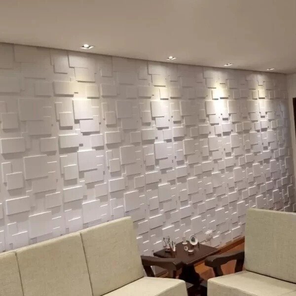 Kit 15 placas em pvc modelo square espessura 0,50mm | MadeiraMadeira