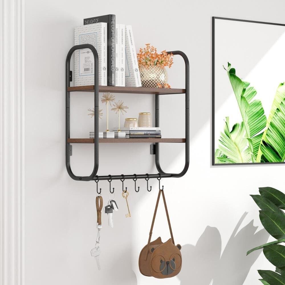 Estante Parede Loft Metal Preto - A\CASA | MadeiraMadeira