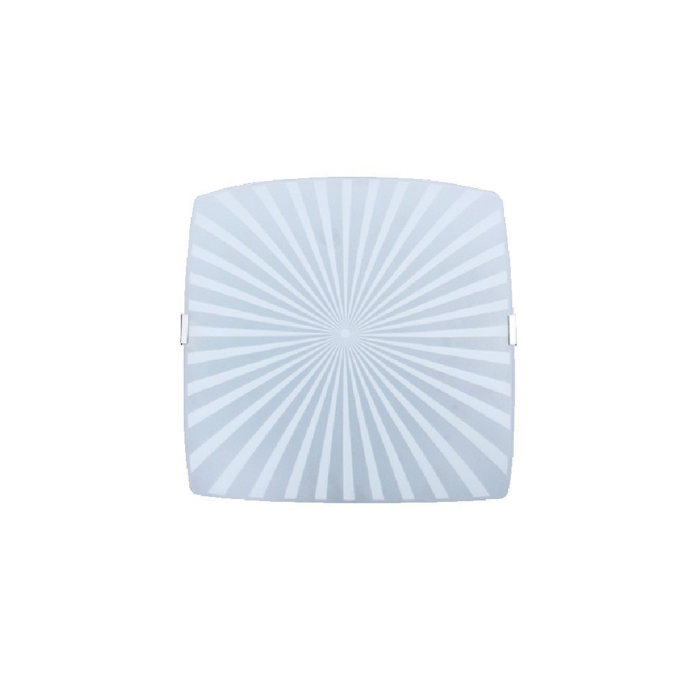 LUMINÁRIA PLAFON QUADRADO GDE RADIAL BRANCO - 1311 GDE CR | MadeiraMadeira