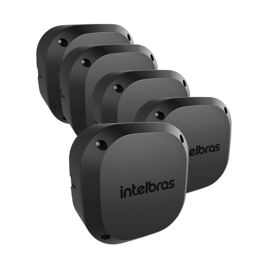 Kit 5 Caixas Externa Câmera VBOX 1100 E Black Intelbras | MadeiraMadeira
