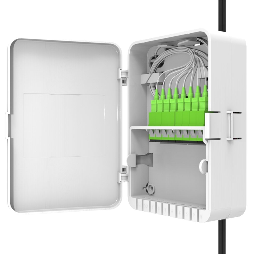 BOX FTTA ADAPT FUSION 1X8 SC APC FIBRACEM | MadeiraMadeira