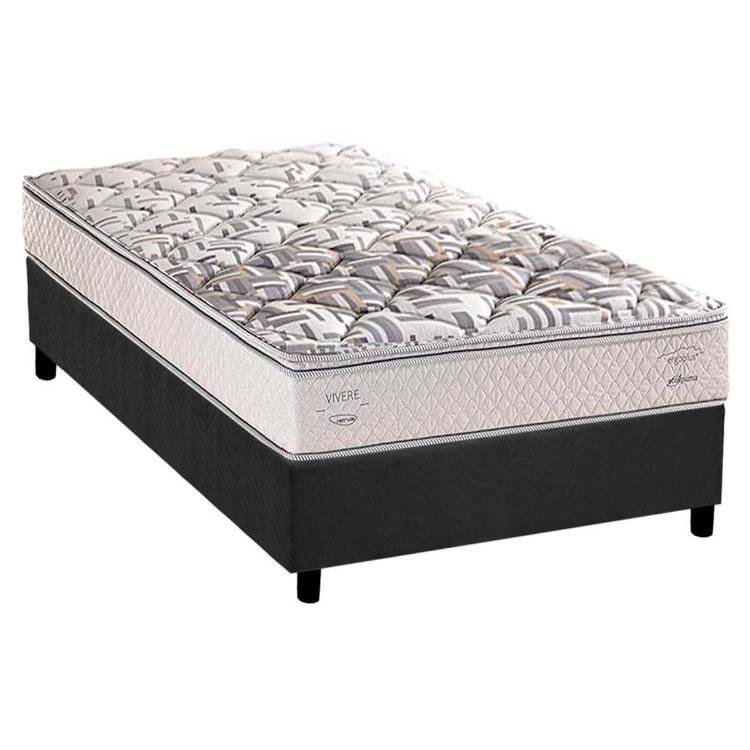 Cama Box Solteiro: Colchão Ortopédico Herval AG65 ErgoPlus C1604 + Base ...