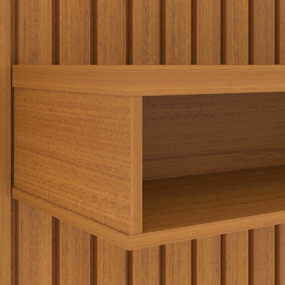 Painel Ripado para Tv até 75 Polegadas Intense com Nicho 229cm | MadeiraMadeira