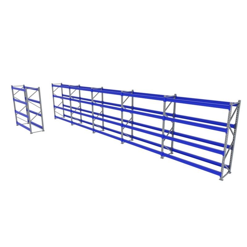 Expositor 6 mini porta pallet 250 kg 180x200x60 (CxLxP) cinza com azul ...