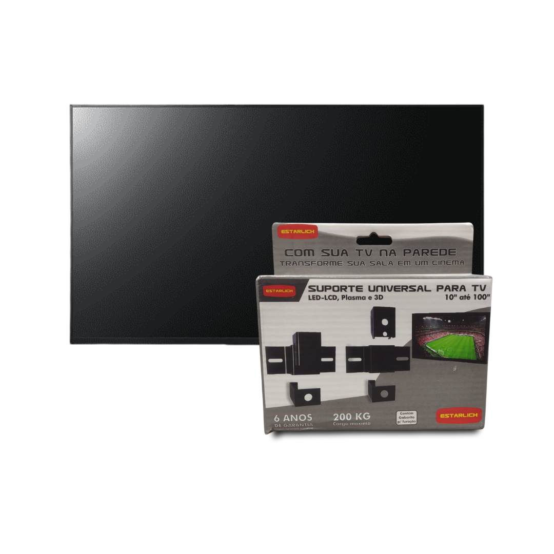 SUPORTE UNIVERSAL PARA TV LED LCD PLASMA 3D 10" ATÉ 100" | MadeiraMadeira