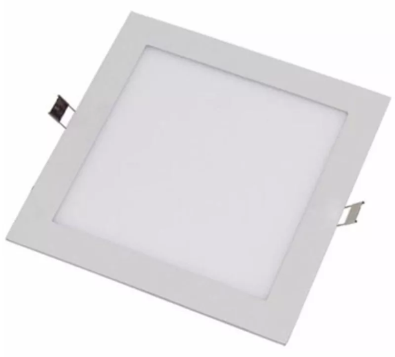 Plafon Placa Led Embutir 30 x 30 24W Bivolt Evoled EVO LED Branco Frio | MadeiraMadeira