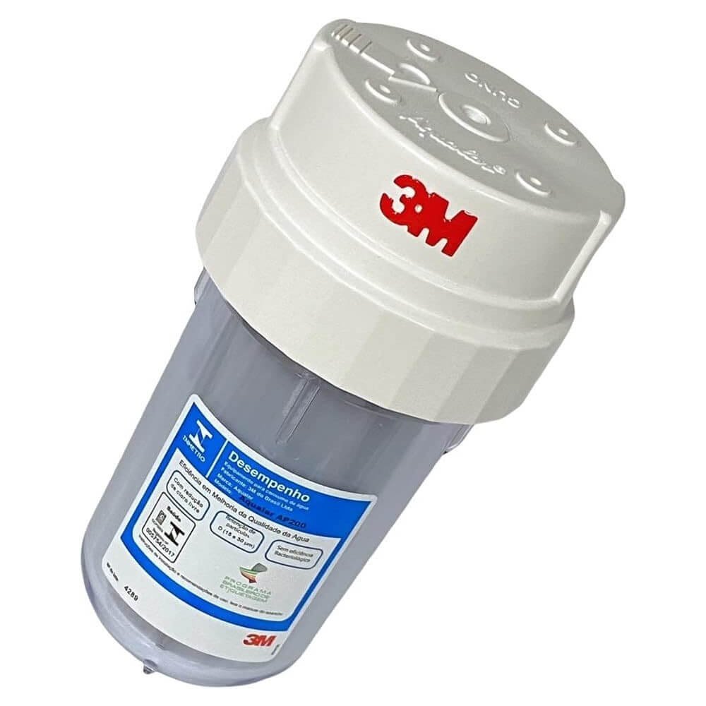 Filtro Purificador de Água 3m Aqualar Ap200 Transparente Remove Cloro Aqualar Ap200/tr ...
