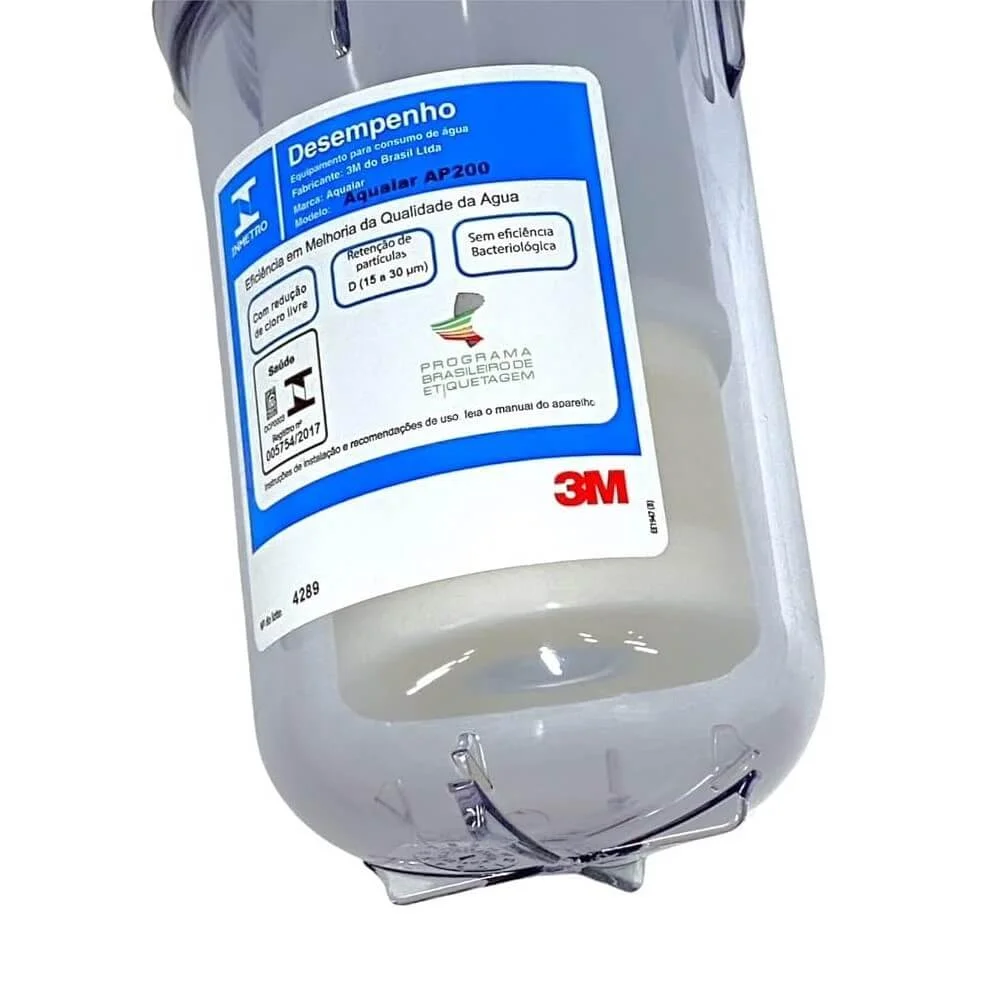 Filtro Purificador de Água 3m Aqualar Ap200 Transparente Remove Cloro ...