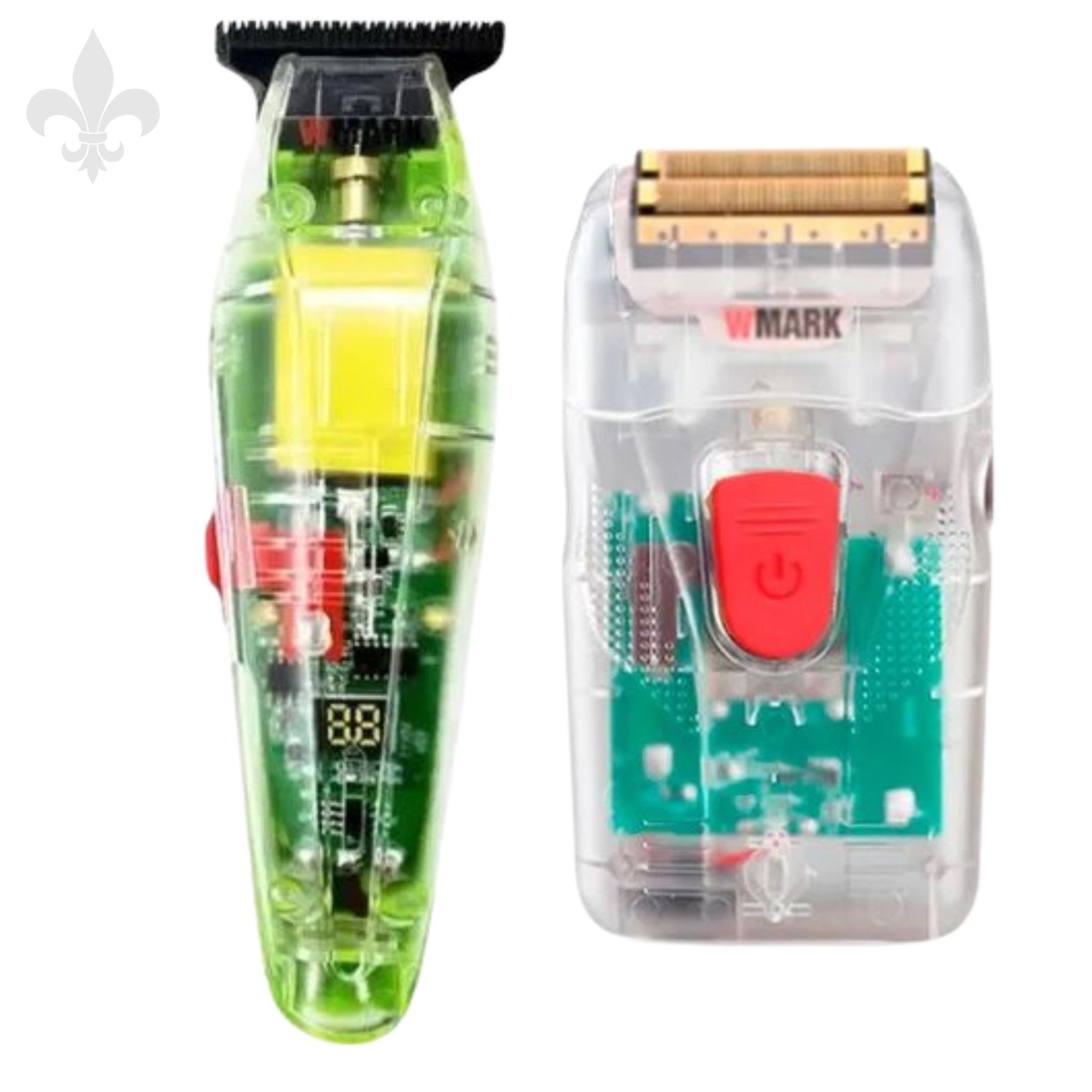 Barbeador Elétrico Shaver e Máquina de Acabamento Kit Wmark ...