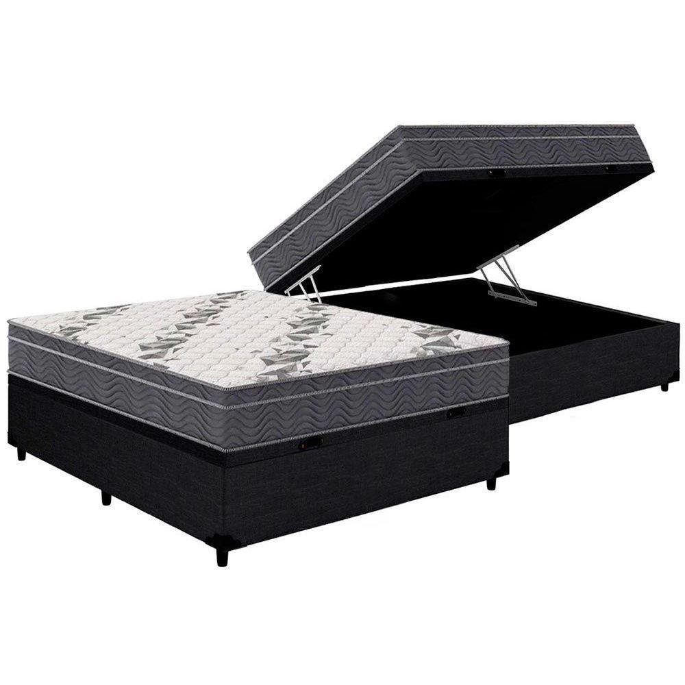 Cama Box Baú Casal: Colchão Anatômico Ortobom D33 - Ep Airtech 100 ...