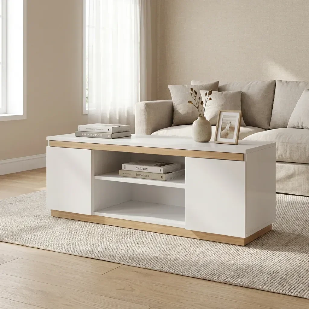 Rack Moderno 130cm para Tv Porta Cava Base com Rodapé Branco E ...