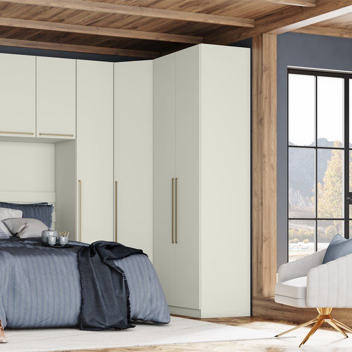 Guarda Roupa Modulado MDF 2 Portas 3 Gavetas Dileto Areia Henn ...