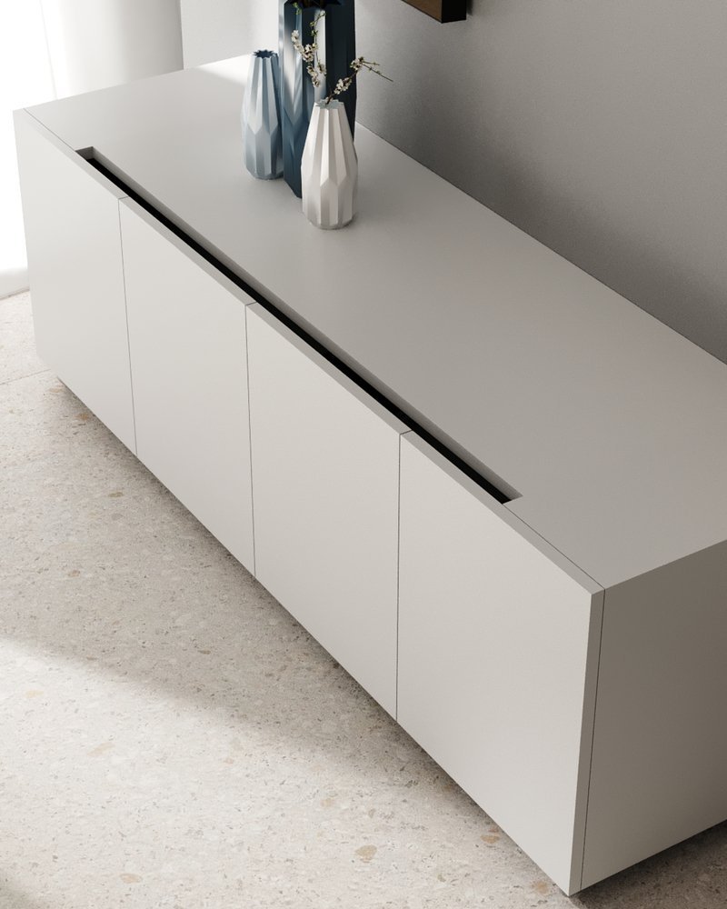 Rack LORI com rodinha branco 140cm | MadeiraMadeira