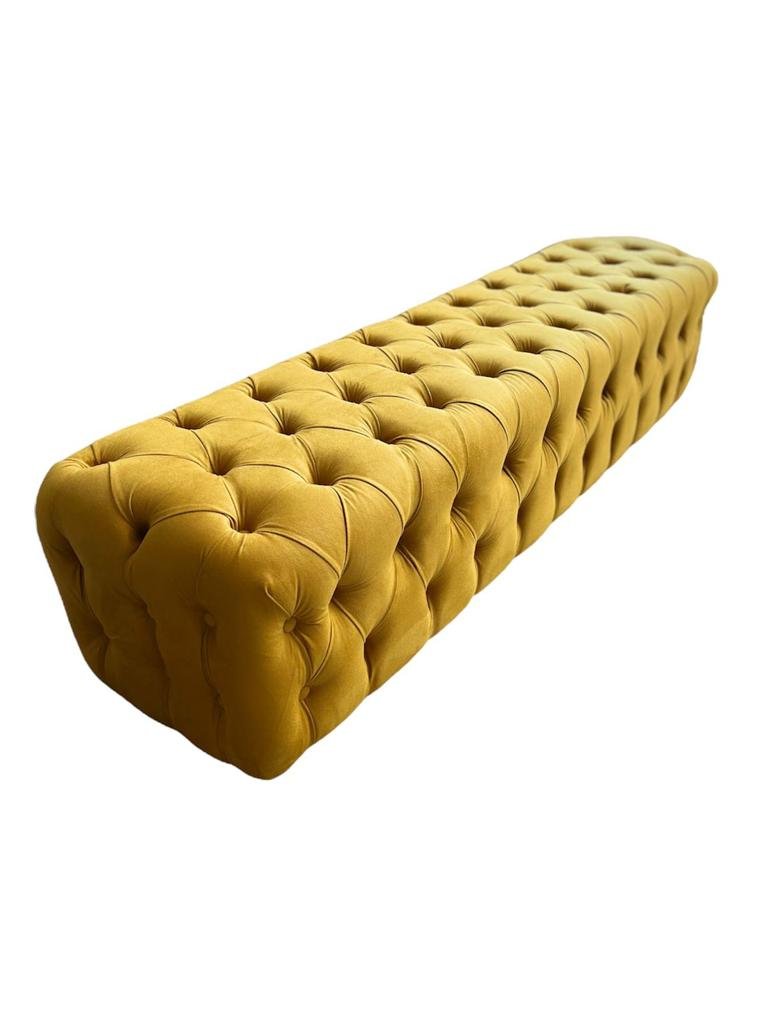 Puff Capitonê Retangular Chesterfield Zurc Decor Puff Duque | MadeiraMadeira