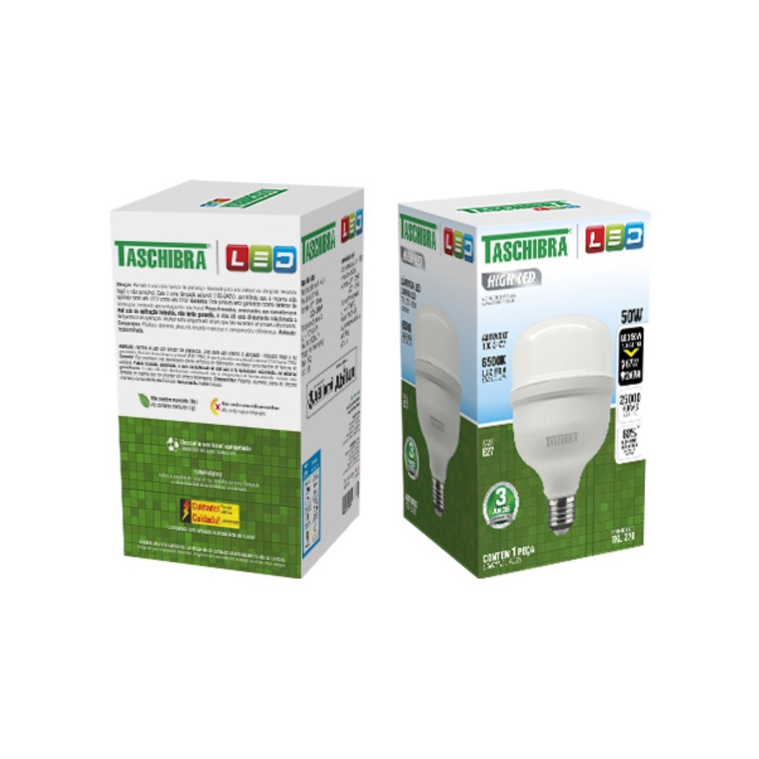 Lampada Led High Bulbo 50w 6500k E27 Tkl Taschibra | MadeiraMadeira