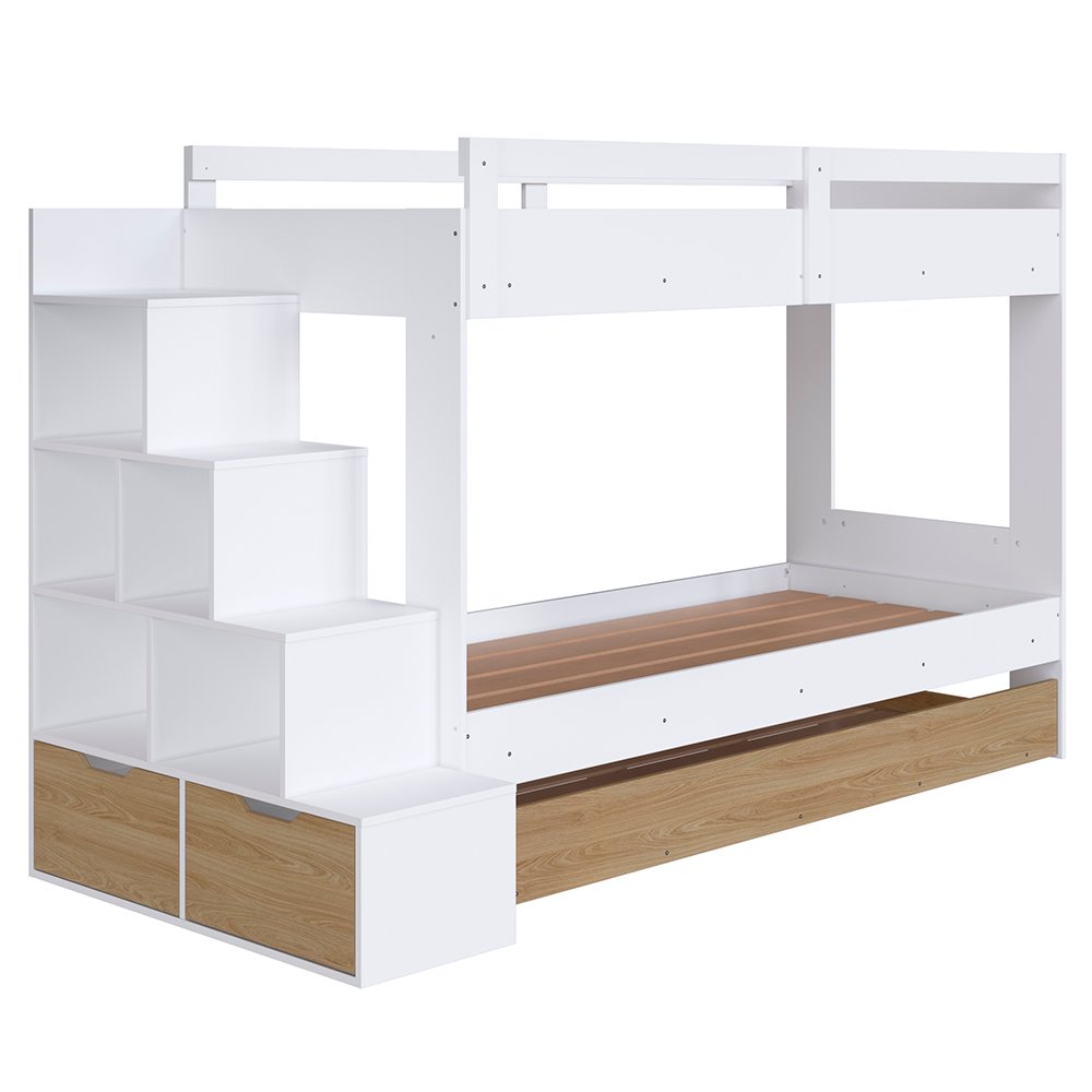 Treliche Infantil com Escada e Nichos Infix C06 Branco/aveiro ...