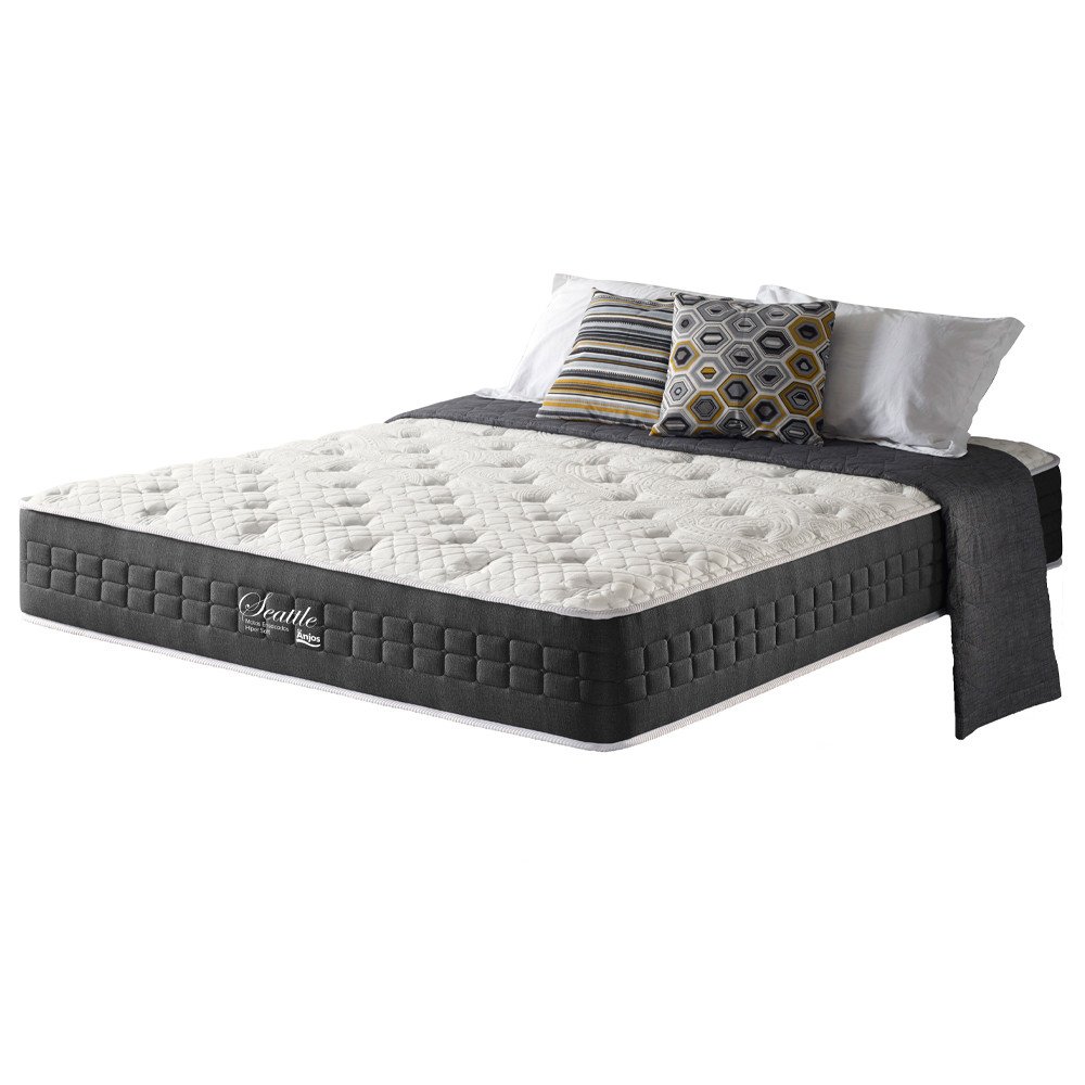 Colchão King Size Molas Ensacadas Seattle Hiper Soft 193x203 Preto ...