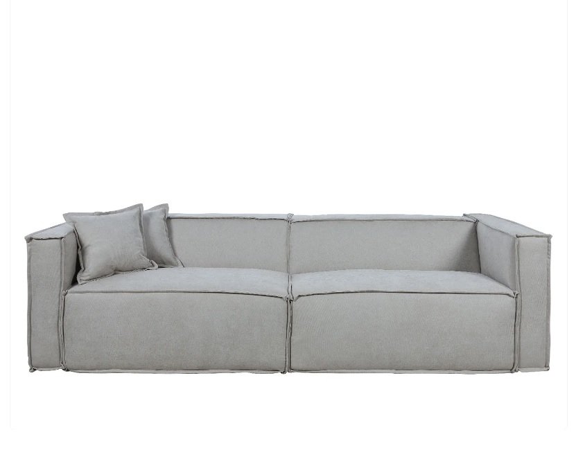 Sofá Freedom 270 cm - Veludo Fosco Areia Renorma Freddo | MadeiraMadeira