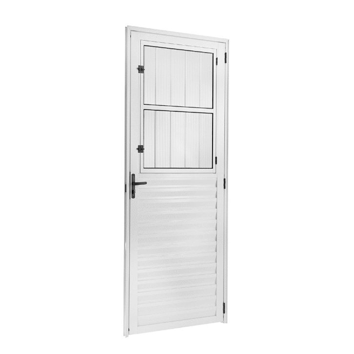 Porta Social Branco 210x80 Esquerdo Jet Mix | MadeiraMadeira