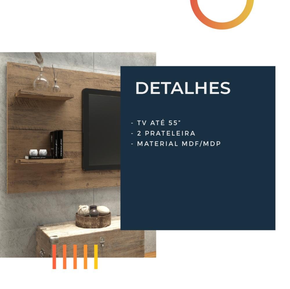 Painel Para Tv De Até 55 Polegadas Silver Viero Fendy | MadeiraMadeira