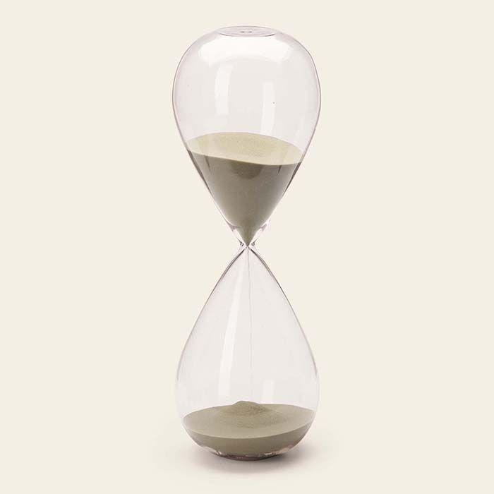 Ampulheta em Vidro com Areia 90 minutos 36x12cm- Mart | MadeiraMadeira