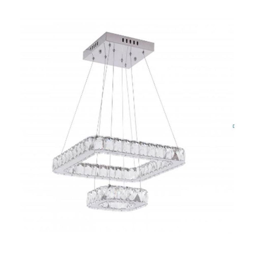 Pendente Led 36w Quadrado Tokyo 3000k Bivolt Lumilar | MadeiraMadeira