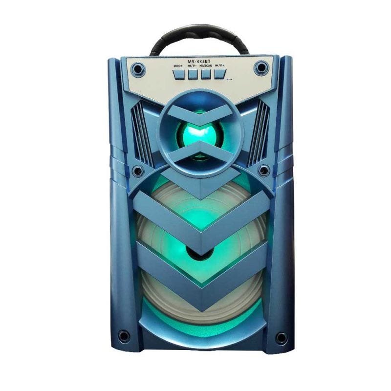 Caixa de Som Ms 333Bt Portátil-USB-Bluetooth-Rádio FM-Bateria ...