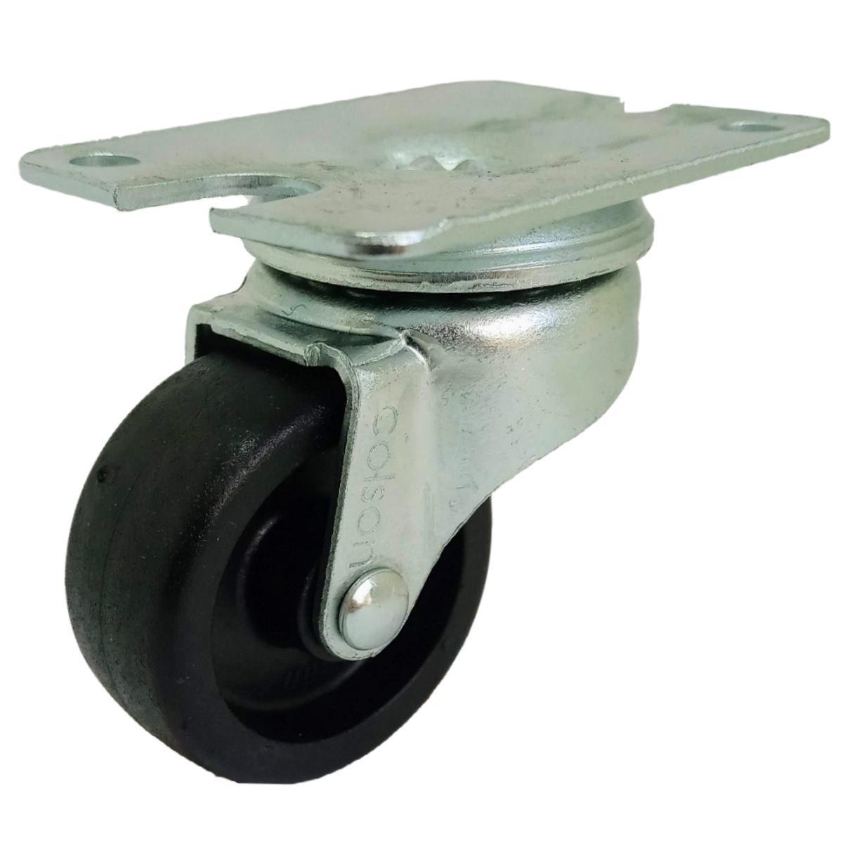 Kit 10 Rodizio Para Freezer Placa Com Recorte Giratório Sem Freio 41Mm ...